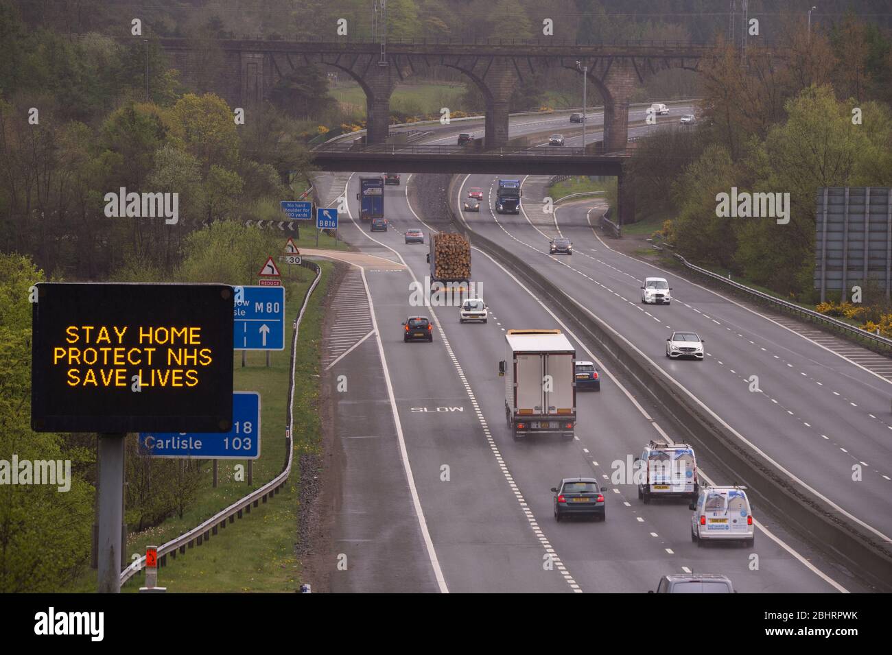 Castlecary arches on the m80 motorway hi-res stock photography and ...