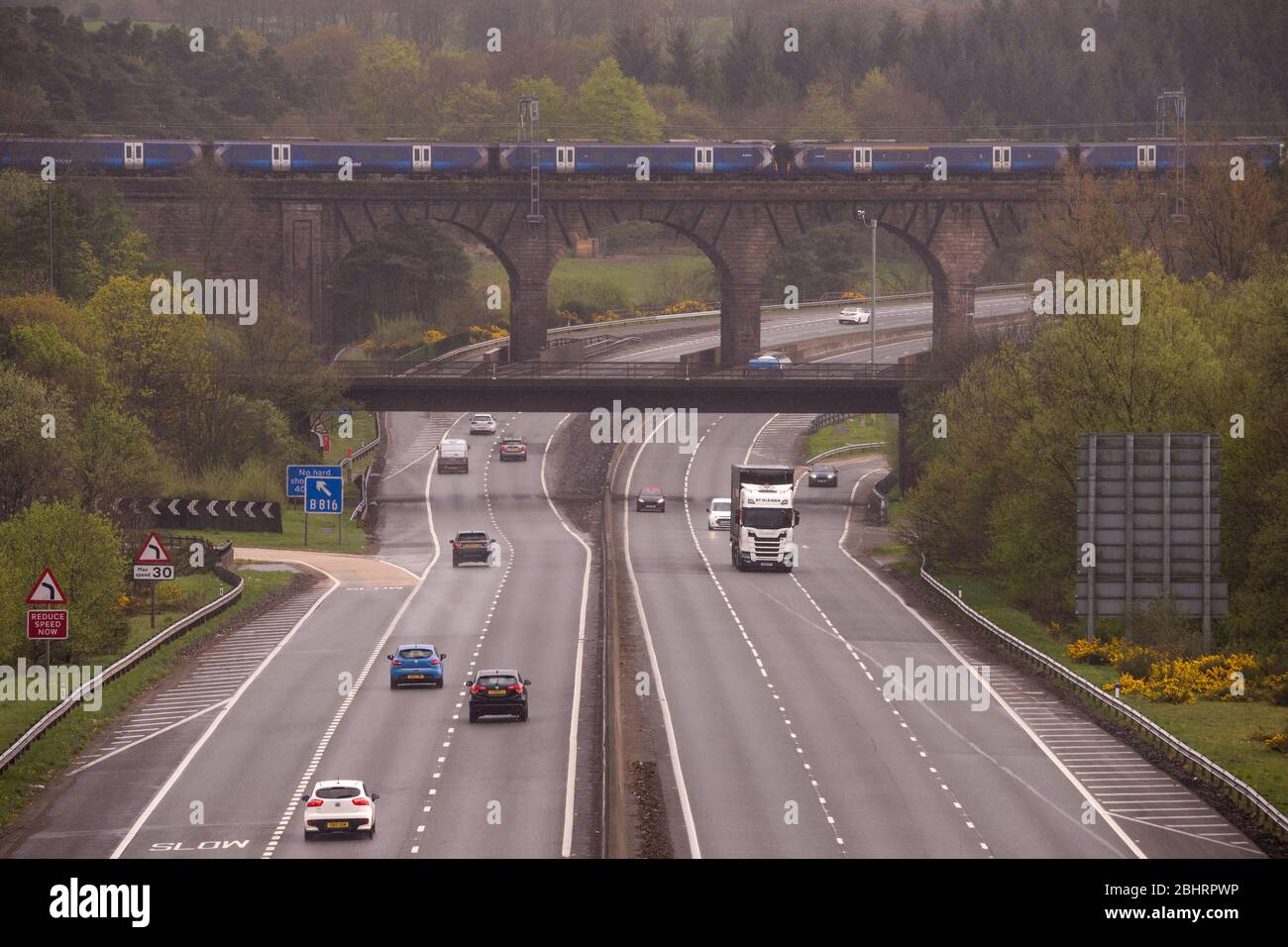 Castlecary arches on the m80 motorway hi-res stock photography and ...