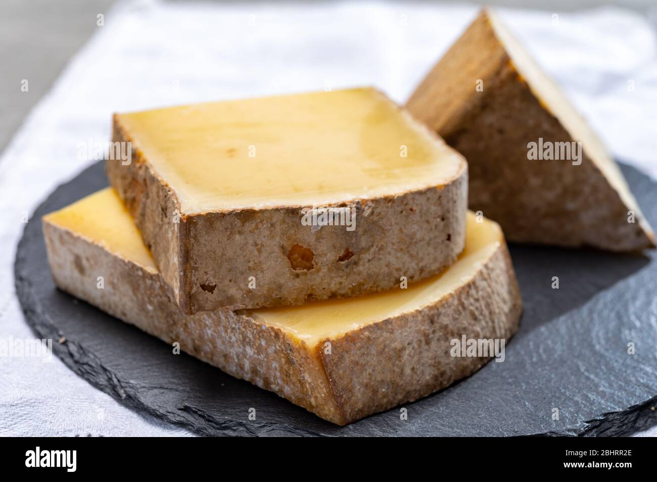 French cheese Comte, three varieties 1 year matured Prestige, fruity ...