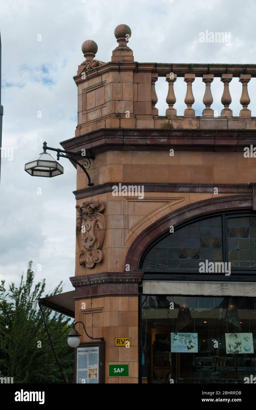1900s Architecture Terracotta Stone Barons Court Tube Underground ...