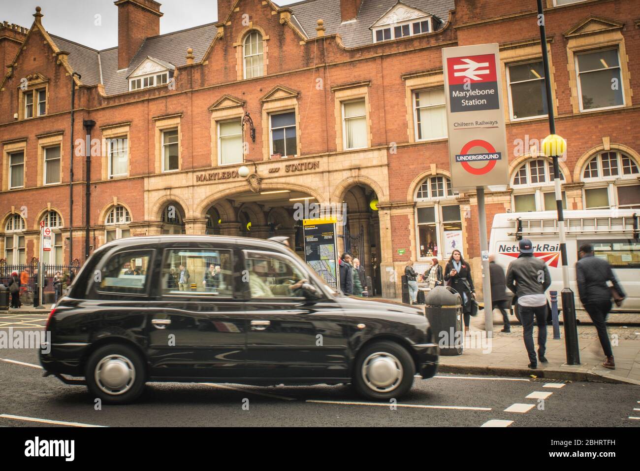 London- Marylebone Train Station, a central London railway terminus ...