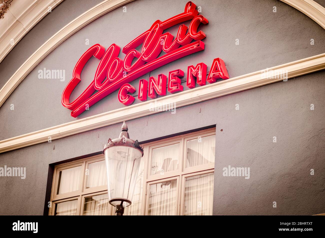 LONDON- Electric Cinema exterior and logo, a famous independent cinema ...