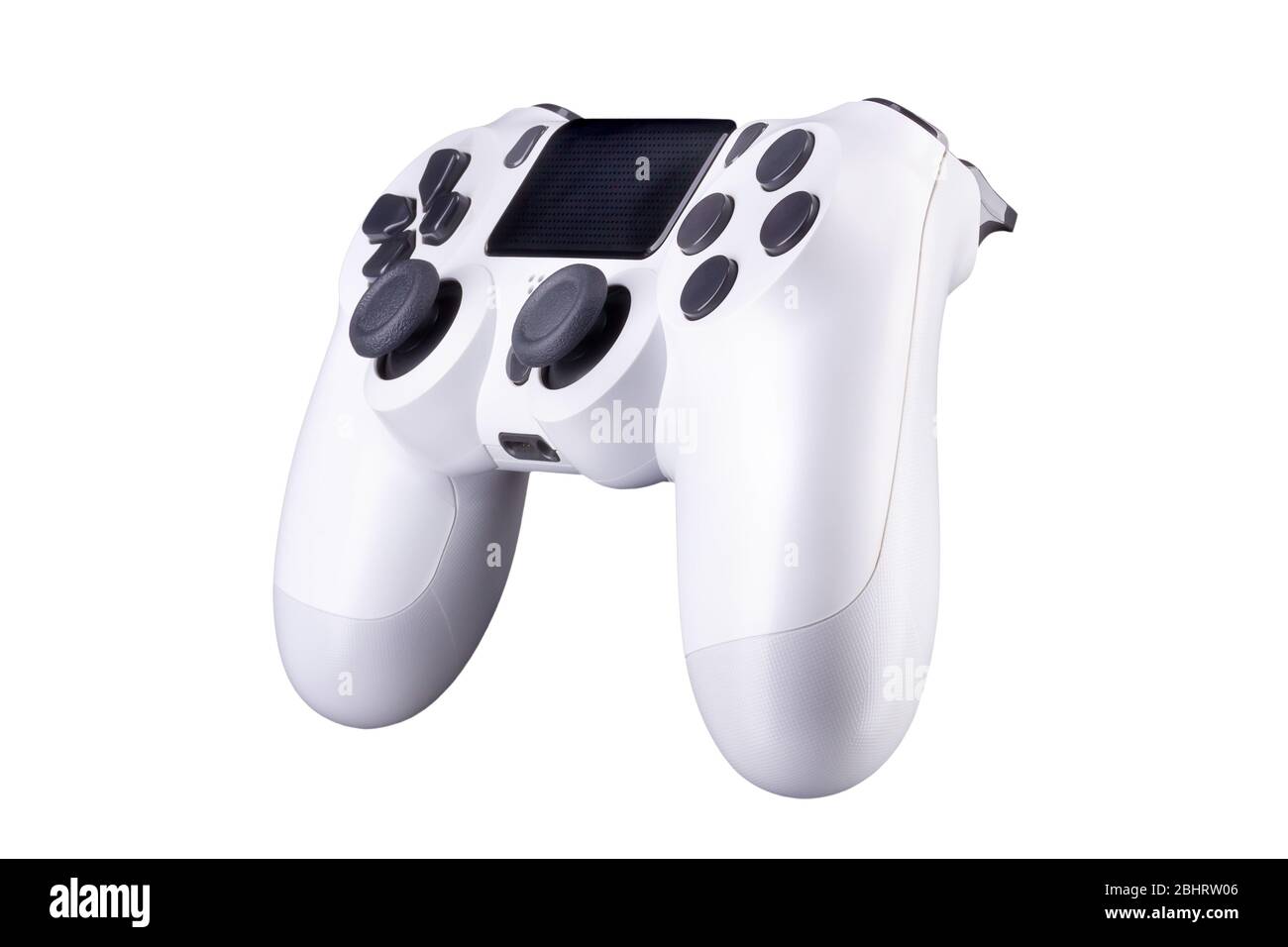 White video game joystick gamepad isolated on a white background Stock ...