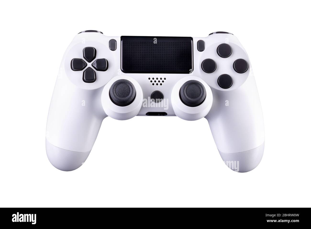 White video game joystick gamepad isolated on a white background Stock ...