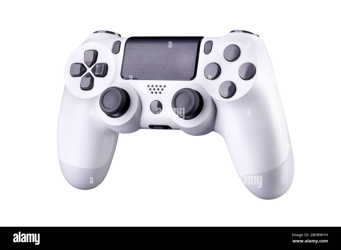 White video game joystick gamepad isolated on a white background Stock ...