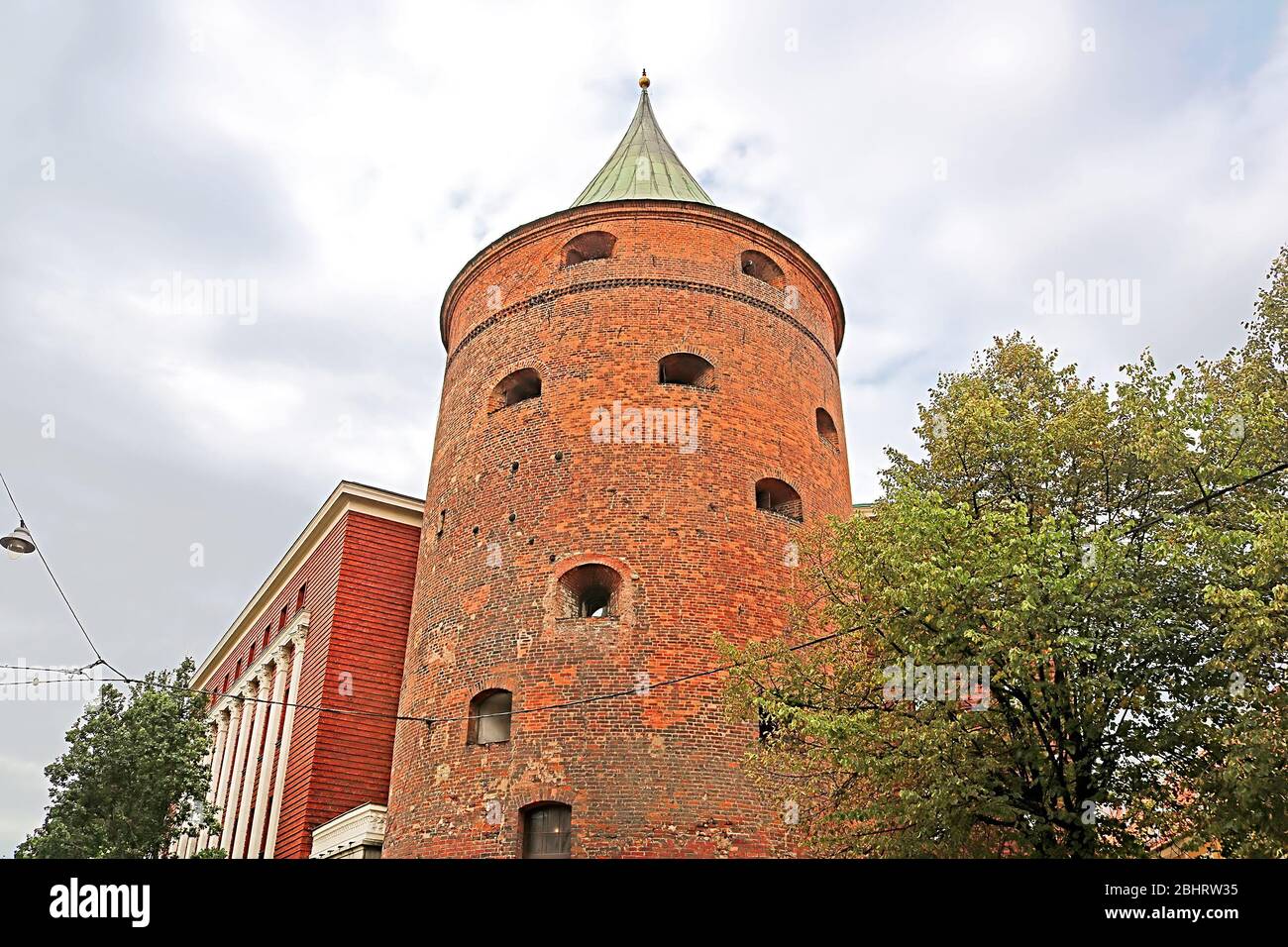View of Powder tower in Riga, Latvia. It originally was a part of the ...