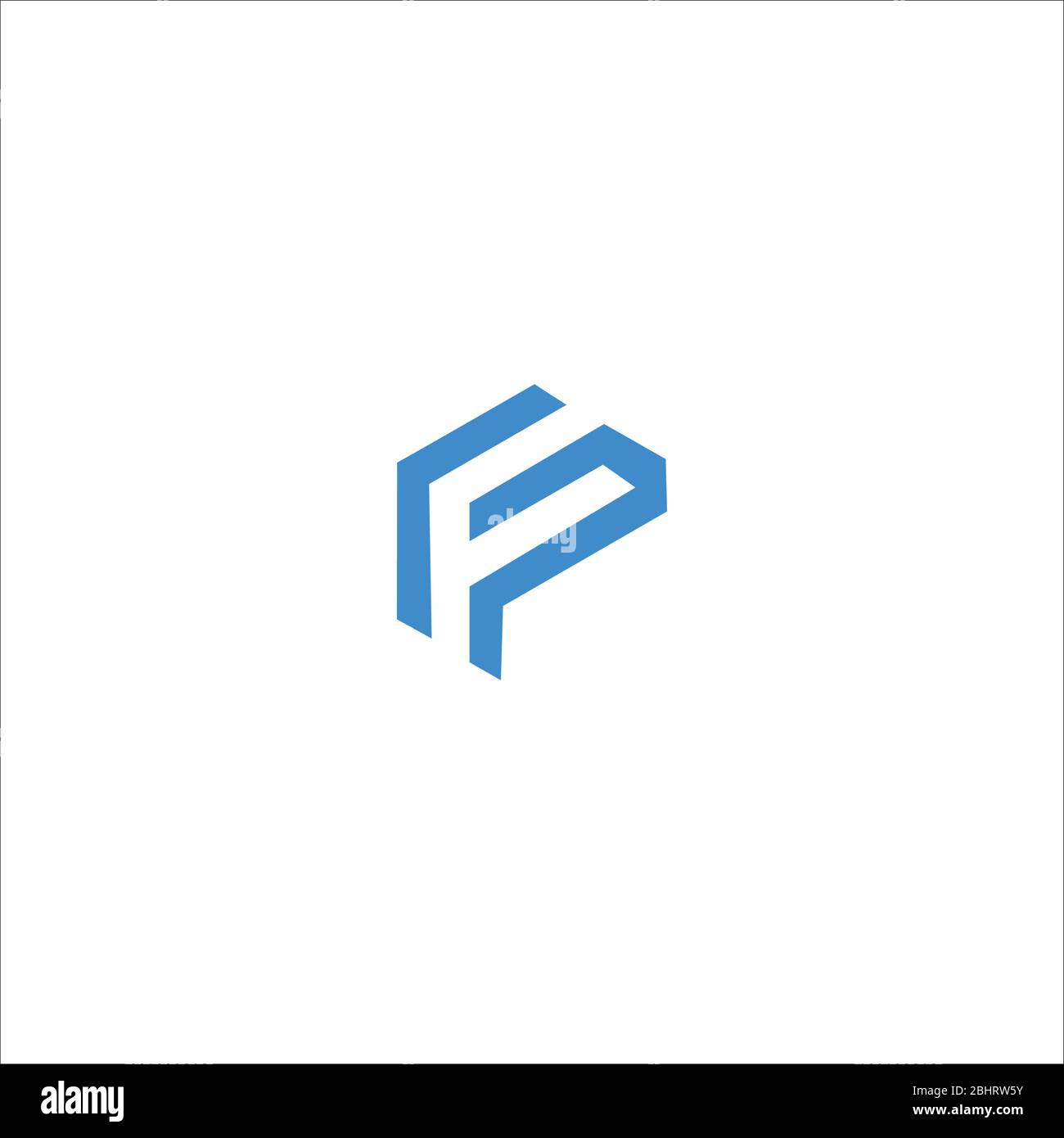 Initial letter fp logo or pf logo vector design templates Stock Vector ...