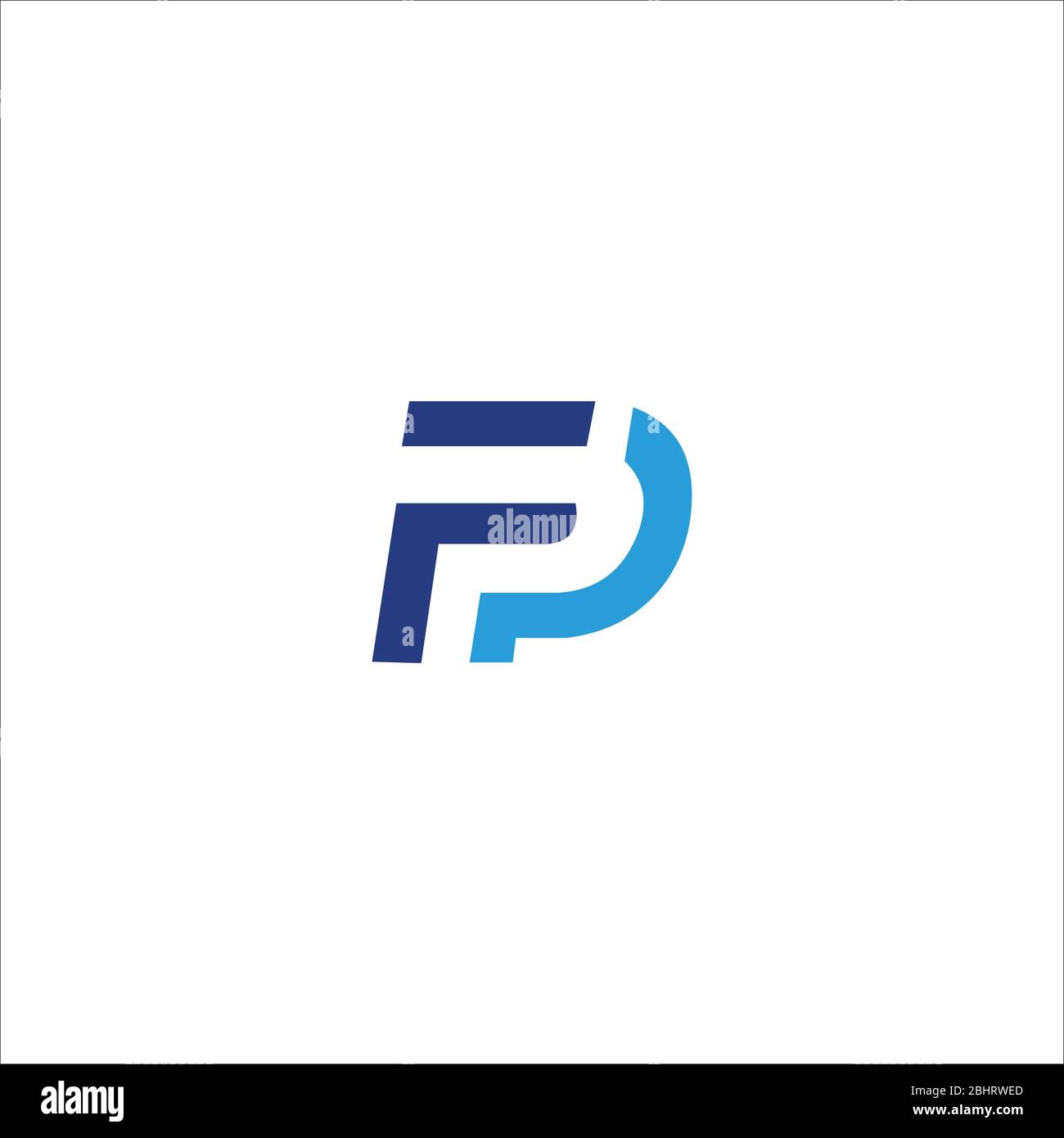 Initial letter fp logo or pf logo vector design templates Stock Vector ...