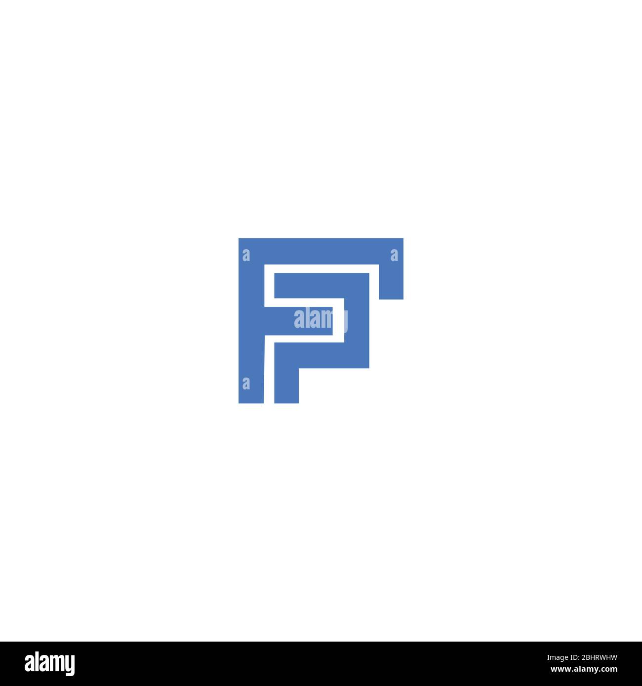 Initial letter fp logo or pf logo vector design templates Stock Vector ...