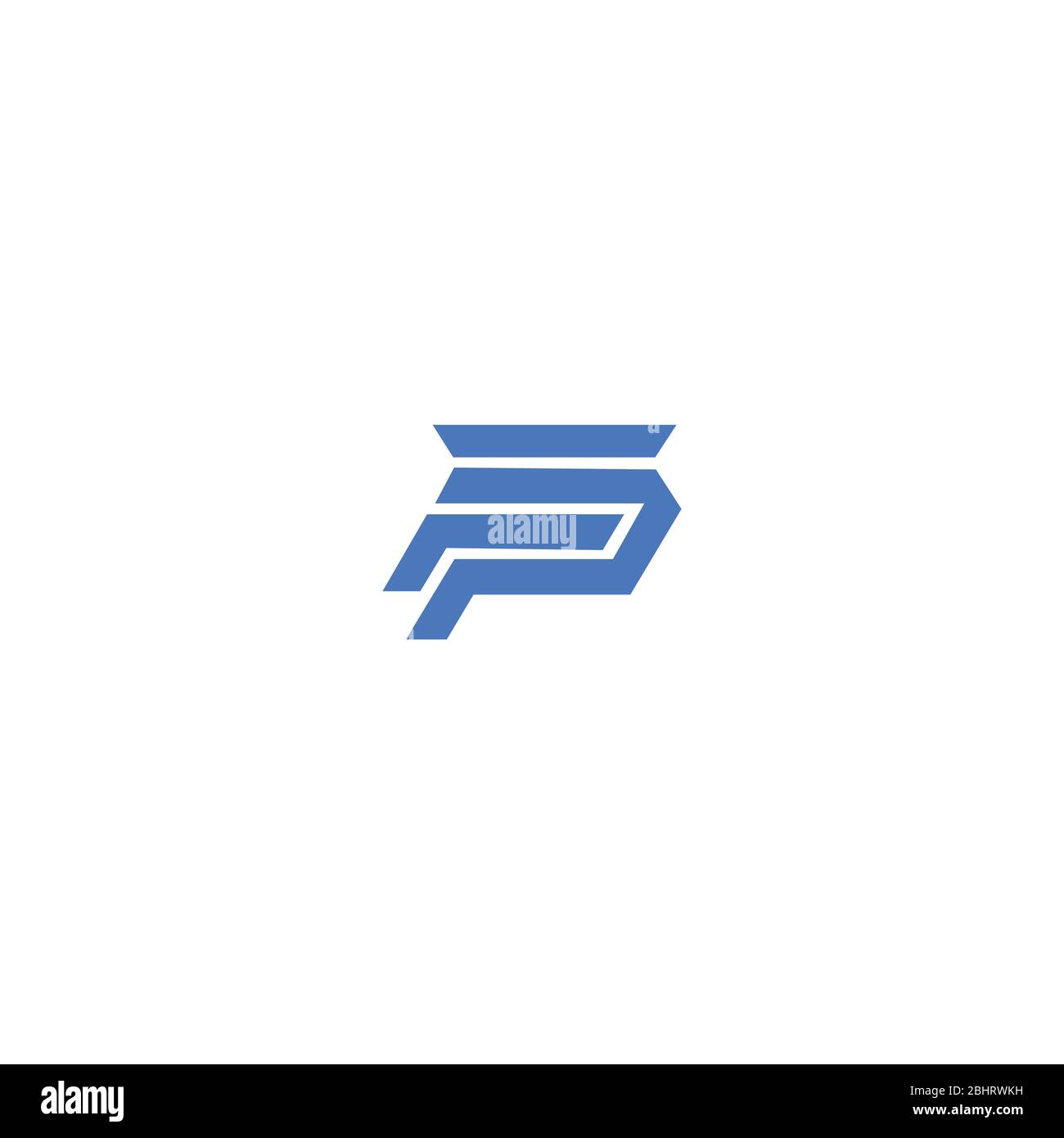 Initial letter fp logo or pf logo vector design templates Stock Vector ...