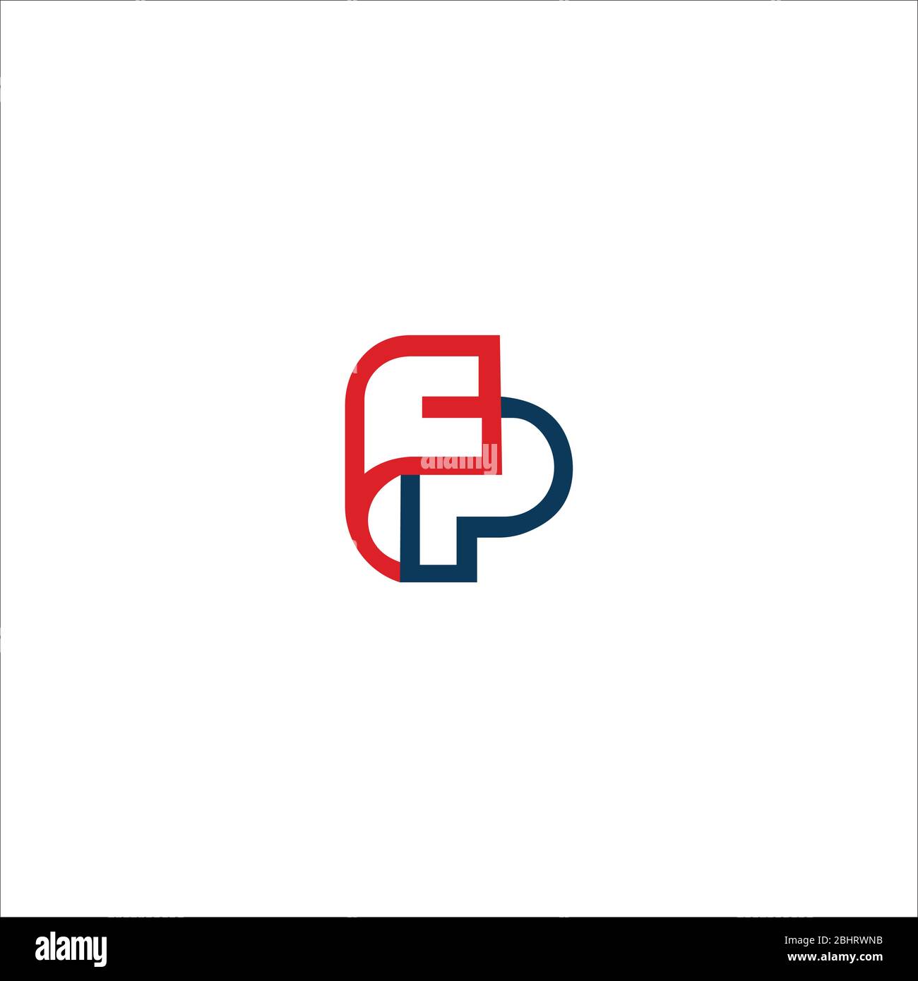 Initial letter fp logo or pf logo vector design templates Stock Vector ...
