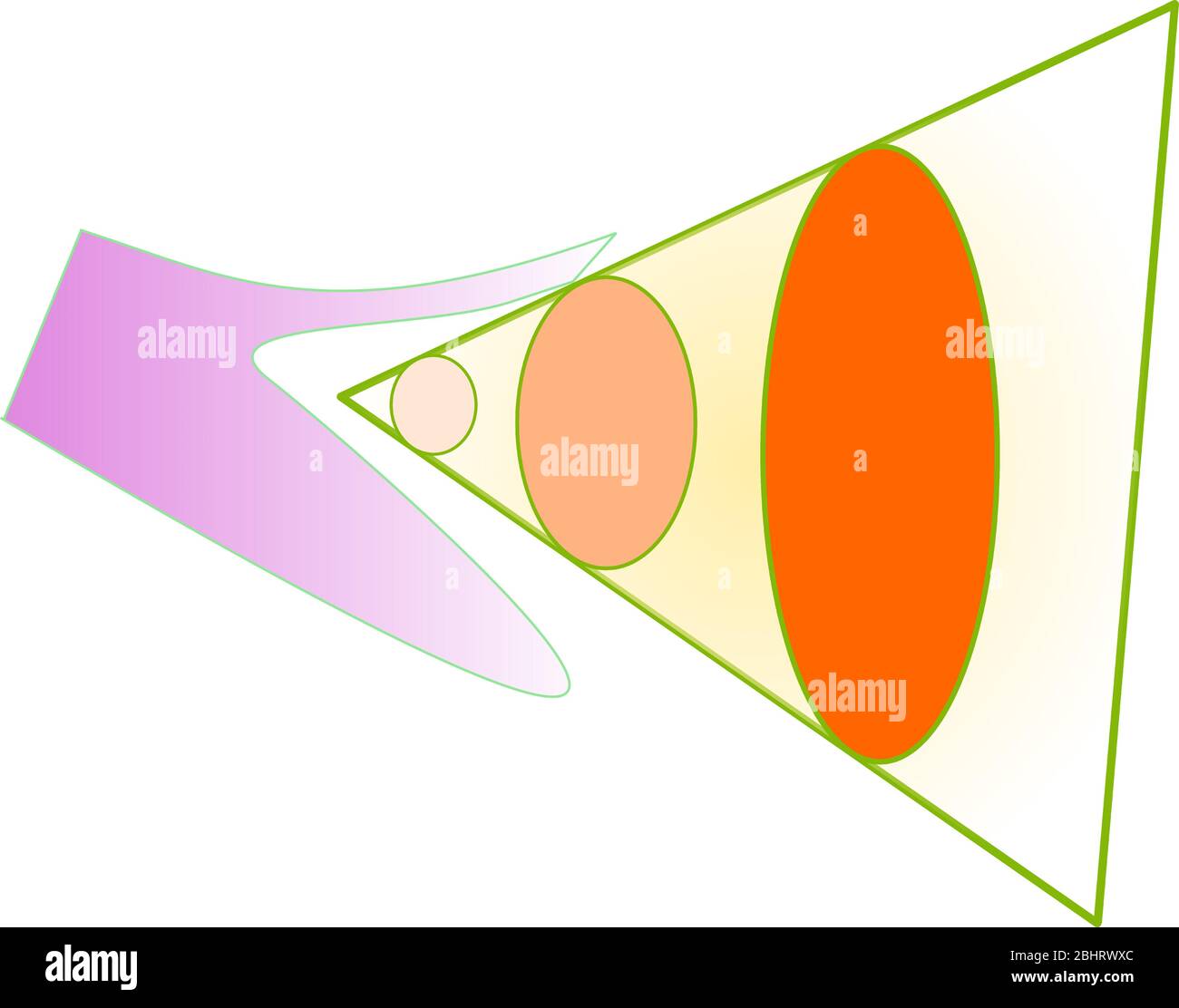 coloured shapes triangular and round Stock Vector Image & Art - Alamy