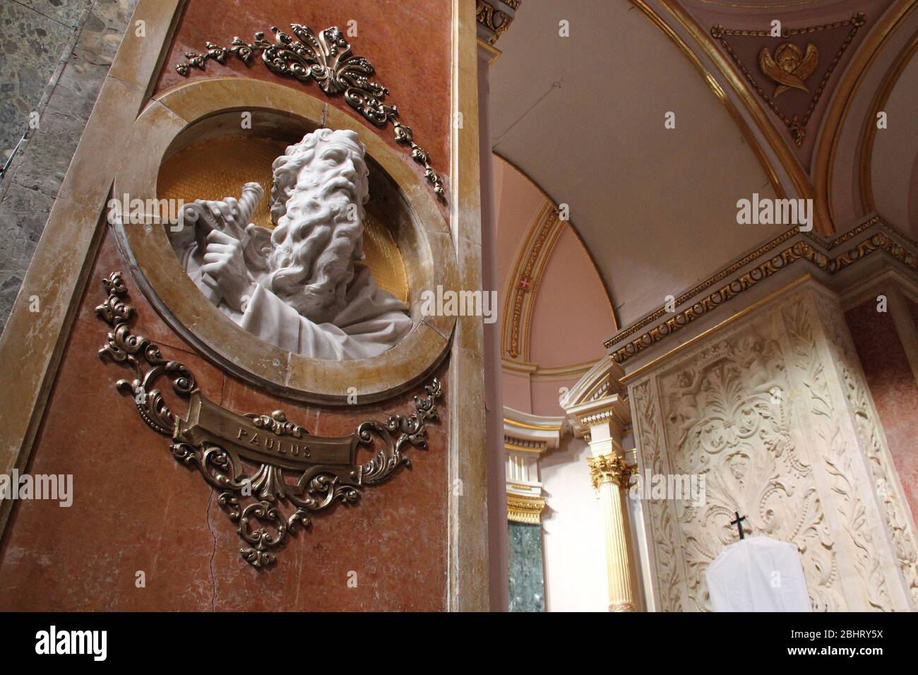baroque church (our lady of victories) in senglea (malta Stock Photo ...