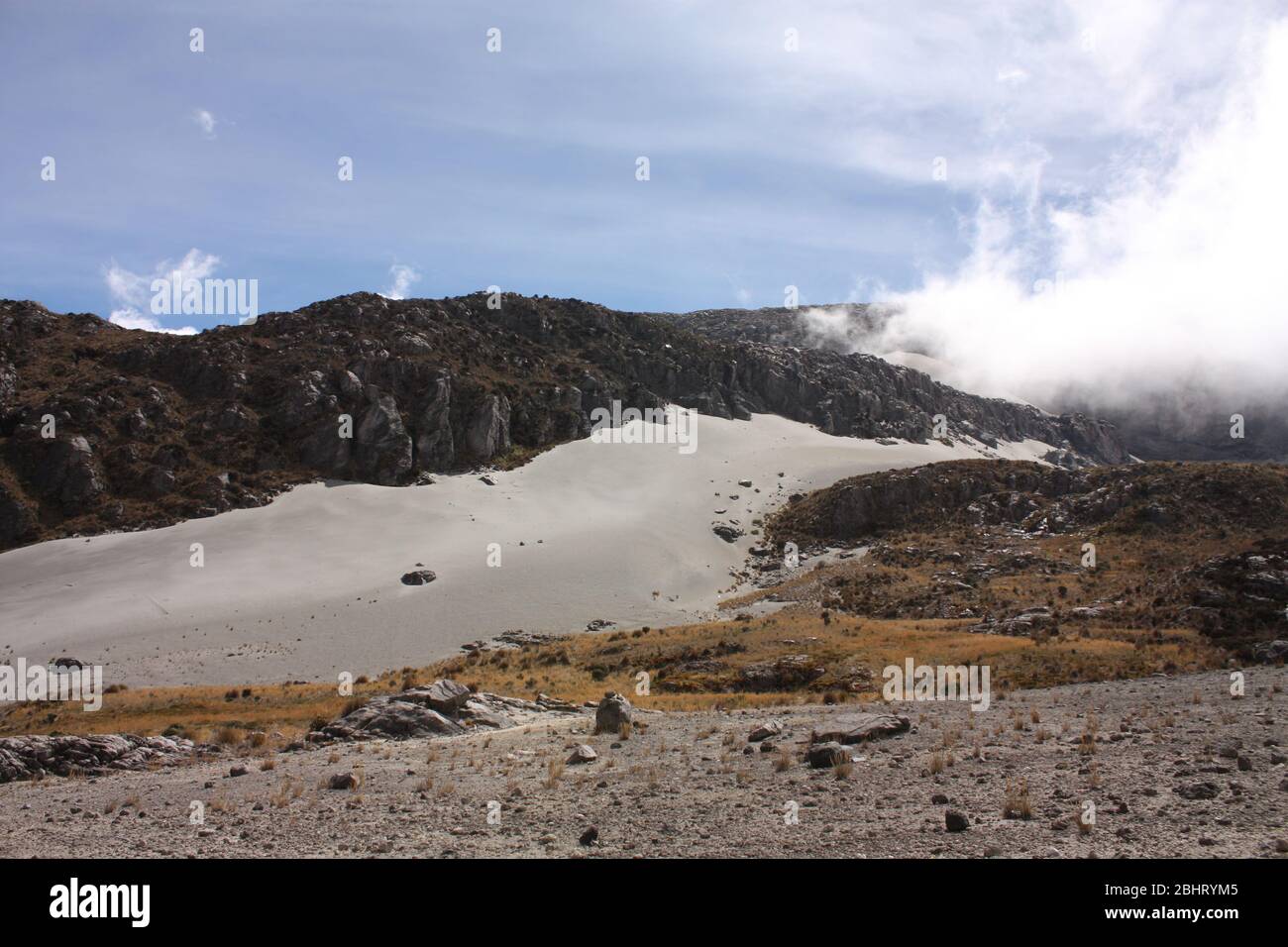 Glacier Volcano Nevado del Ruiz, in Los Nevados National Natural Park ...