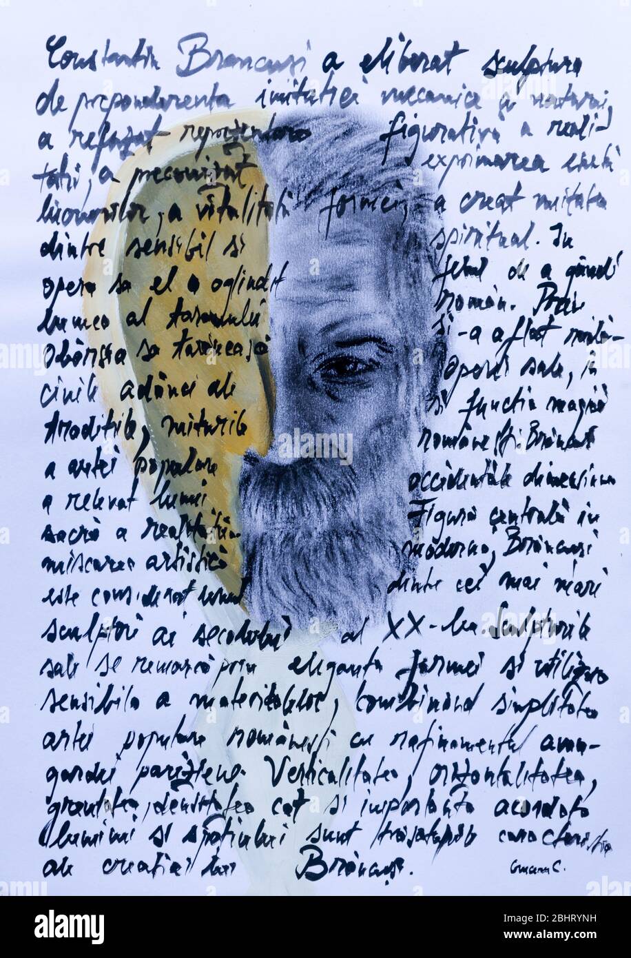 Constantin Brancusi painting Stock Photo - Alamy