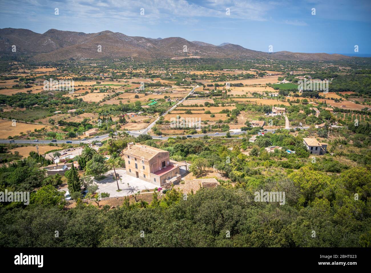 Capdepera Castle, fortress from the 14th century, located on the east ...
