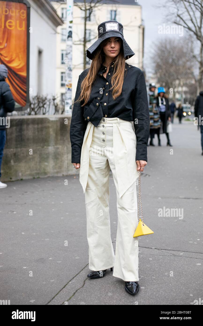Clara Berry attending the Victoria/Tomas show during Paris Fashion Week ...