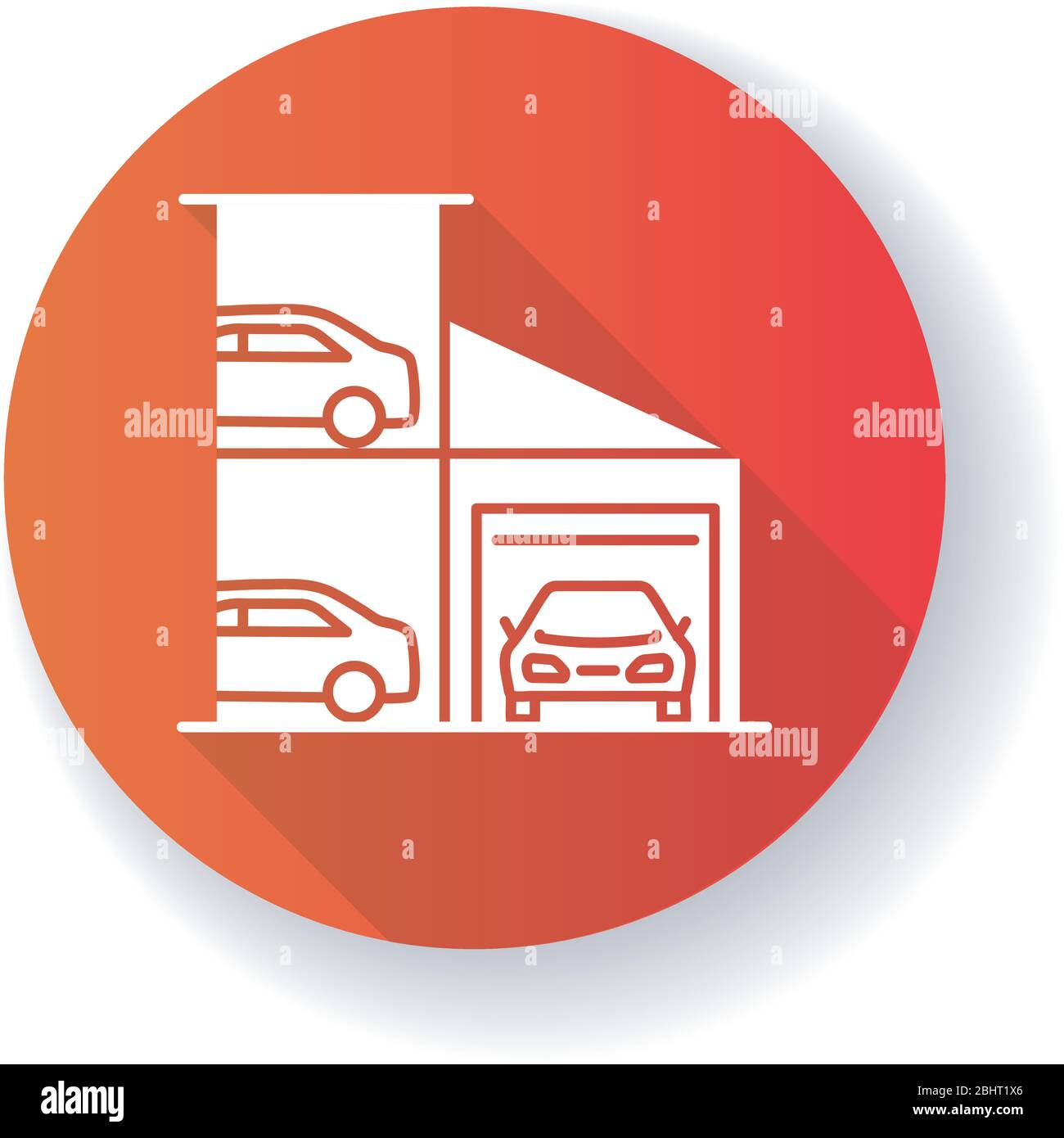 Shopping center parking lot Stock Vector Images - Alamy