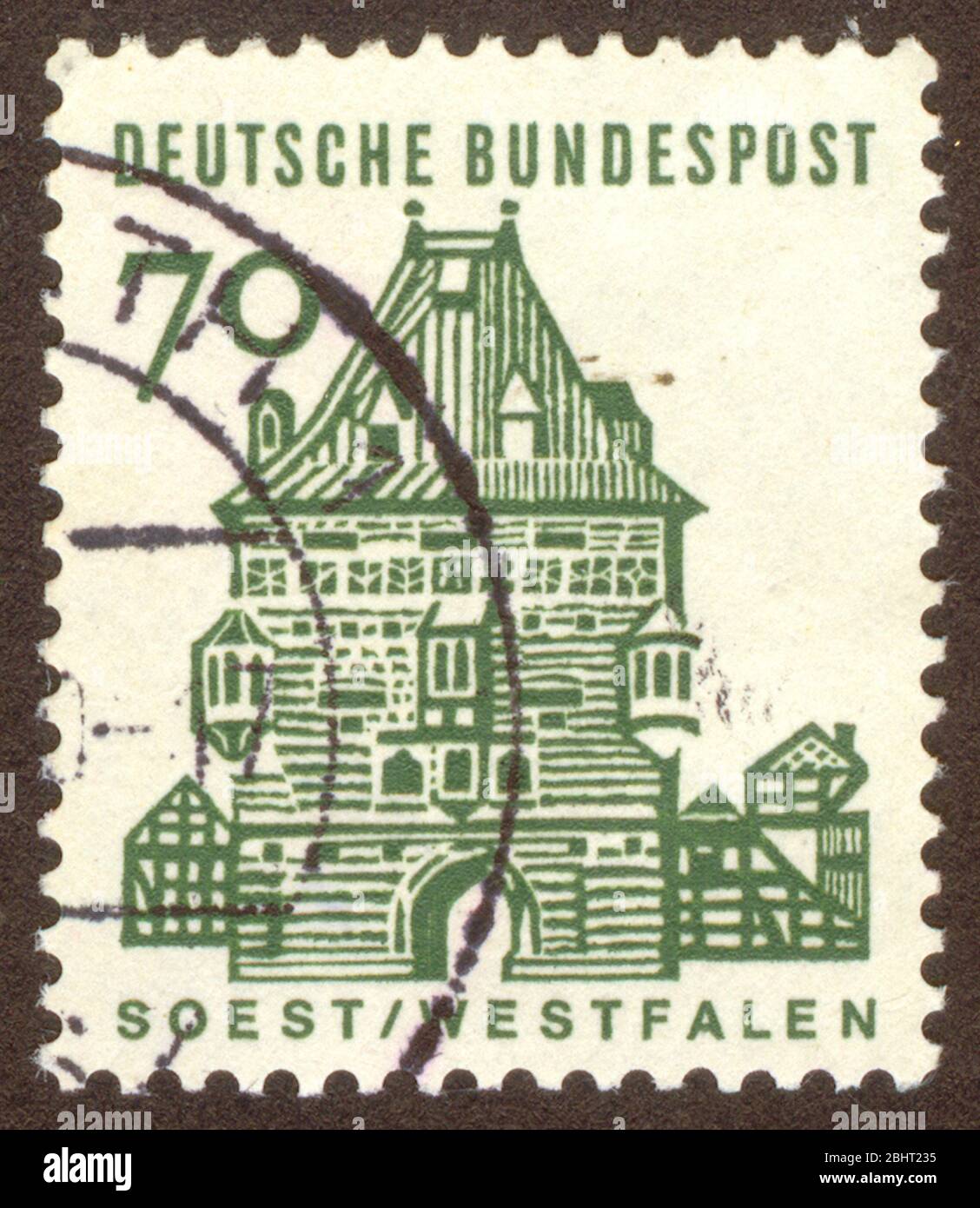 GERMANY -CIRCA 1964: Soest is a town in North Rhine-Westphalia, Germany ...