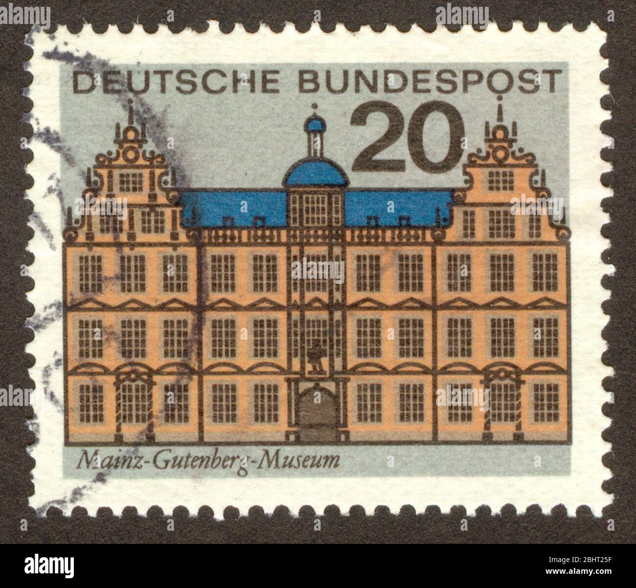 GERMANY -CIRCA 1964: Mainz is a city in Germany and the capital of the ...