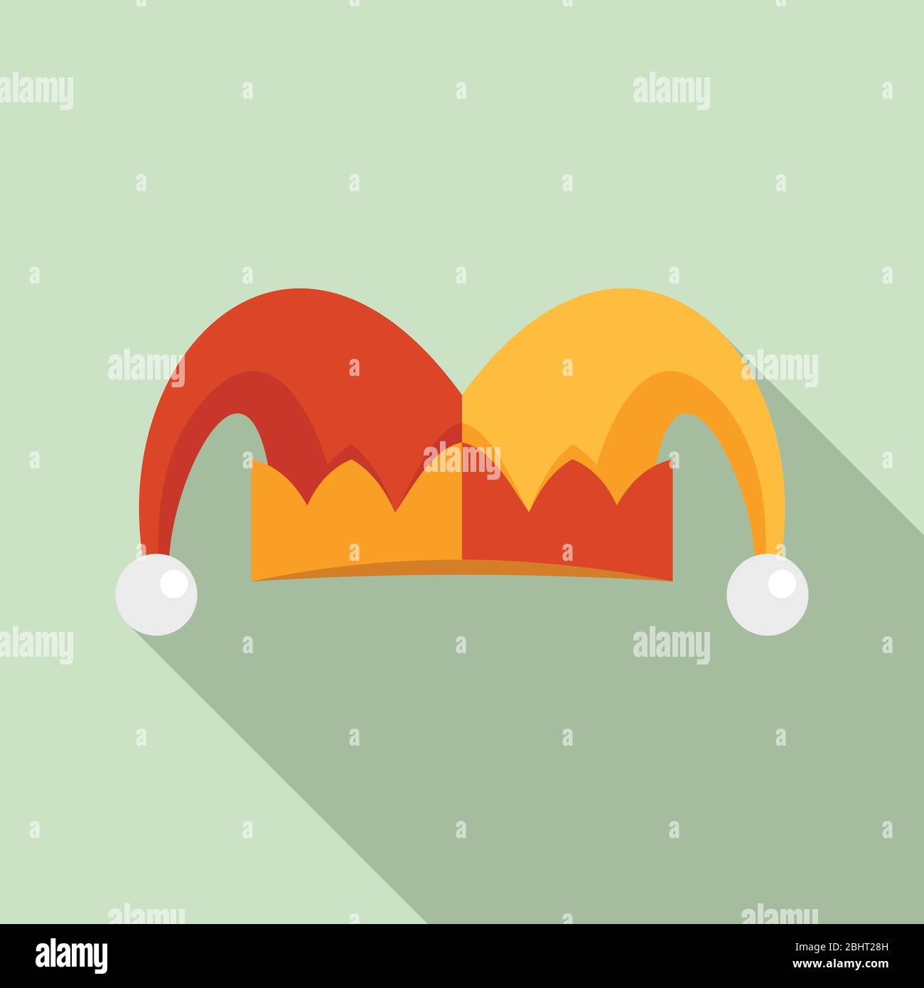 Jester hat icon. Flat illustration of jester hat vector icon for web ...