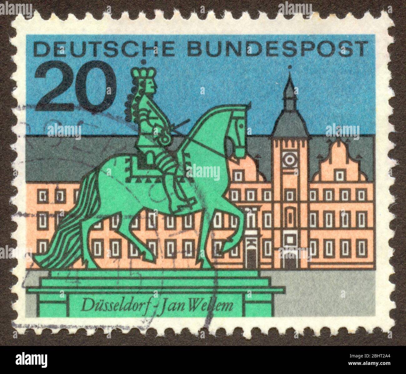 GERMANY -CIRCA 1964: Düsseldorf is the capital city of the German state ...