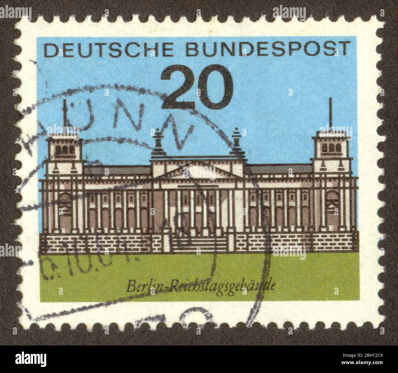 GERMANY -CIRCA 1964: Berlin is the capital city and one of sixteen ...