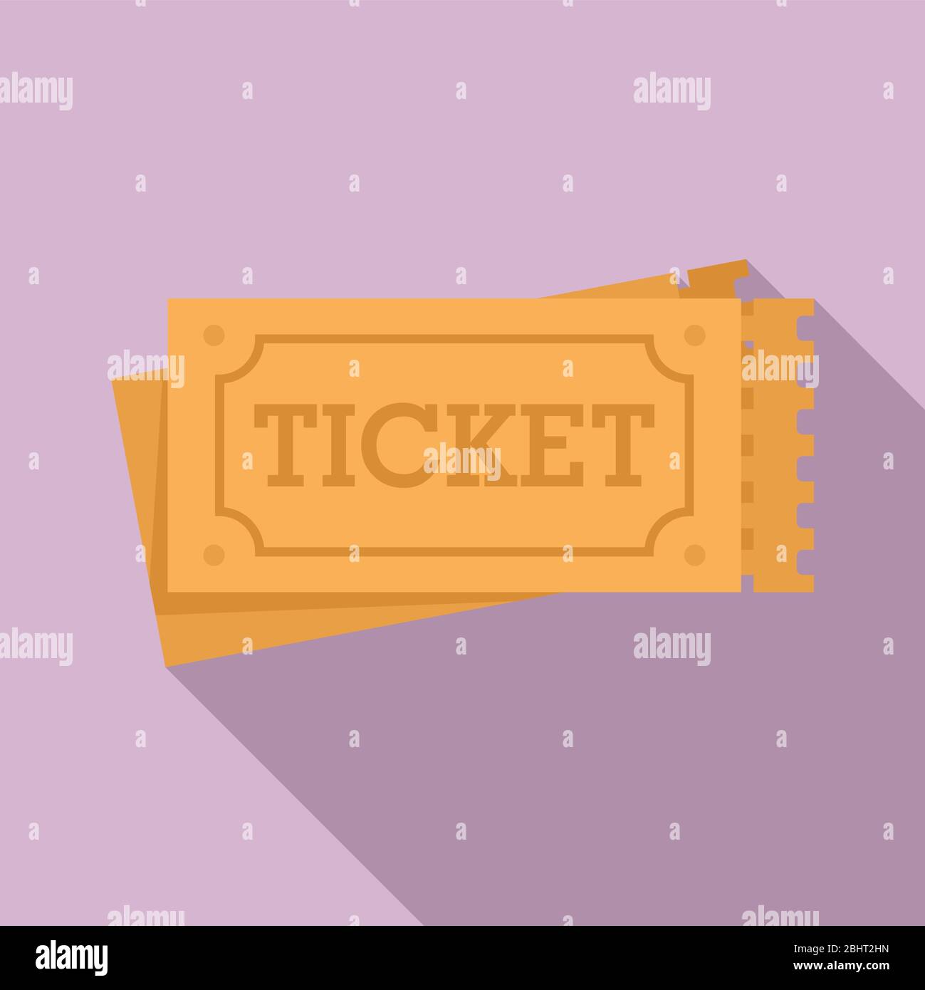 Circus tickets icon. Flat illustration of circus tickets vector icon ...