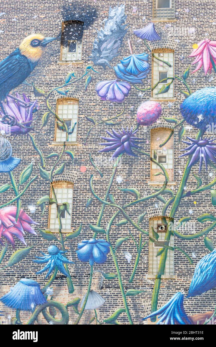From Bloom to Doom mural by dutch artist Collin van der Sluijs, 1006 S ...