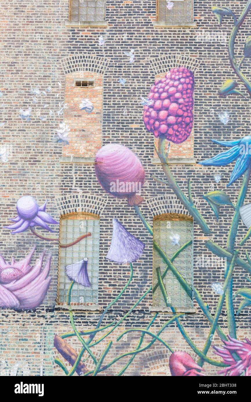 From Bloom to Doom mural by dutch artist Collin van der Sluijs, 1006 S ...