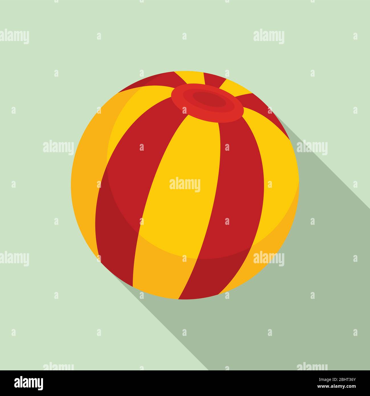 Circus ball icon. Flat illustration of circus ball vector icon for web ...