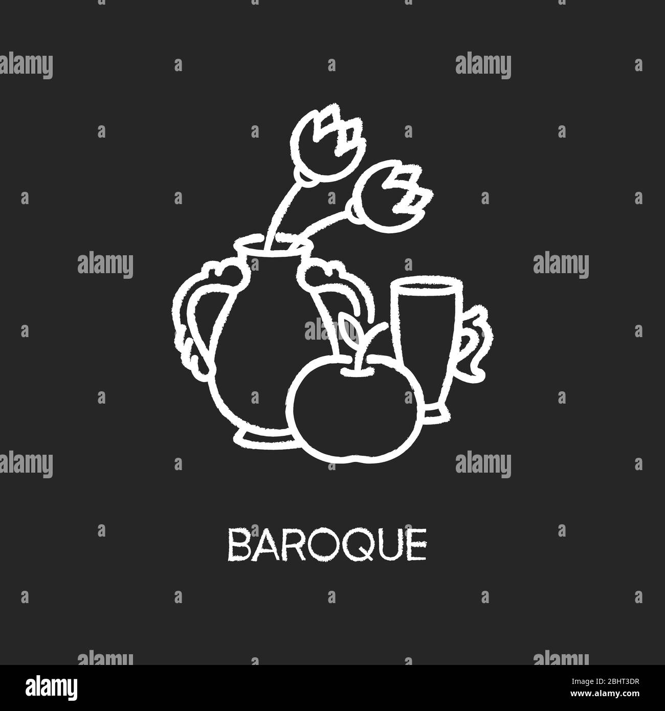 Baroque blackboard Stock Vector Images - Alamy