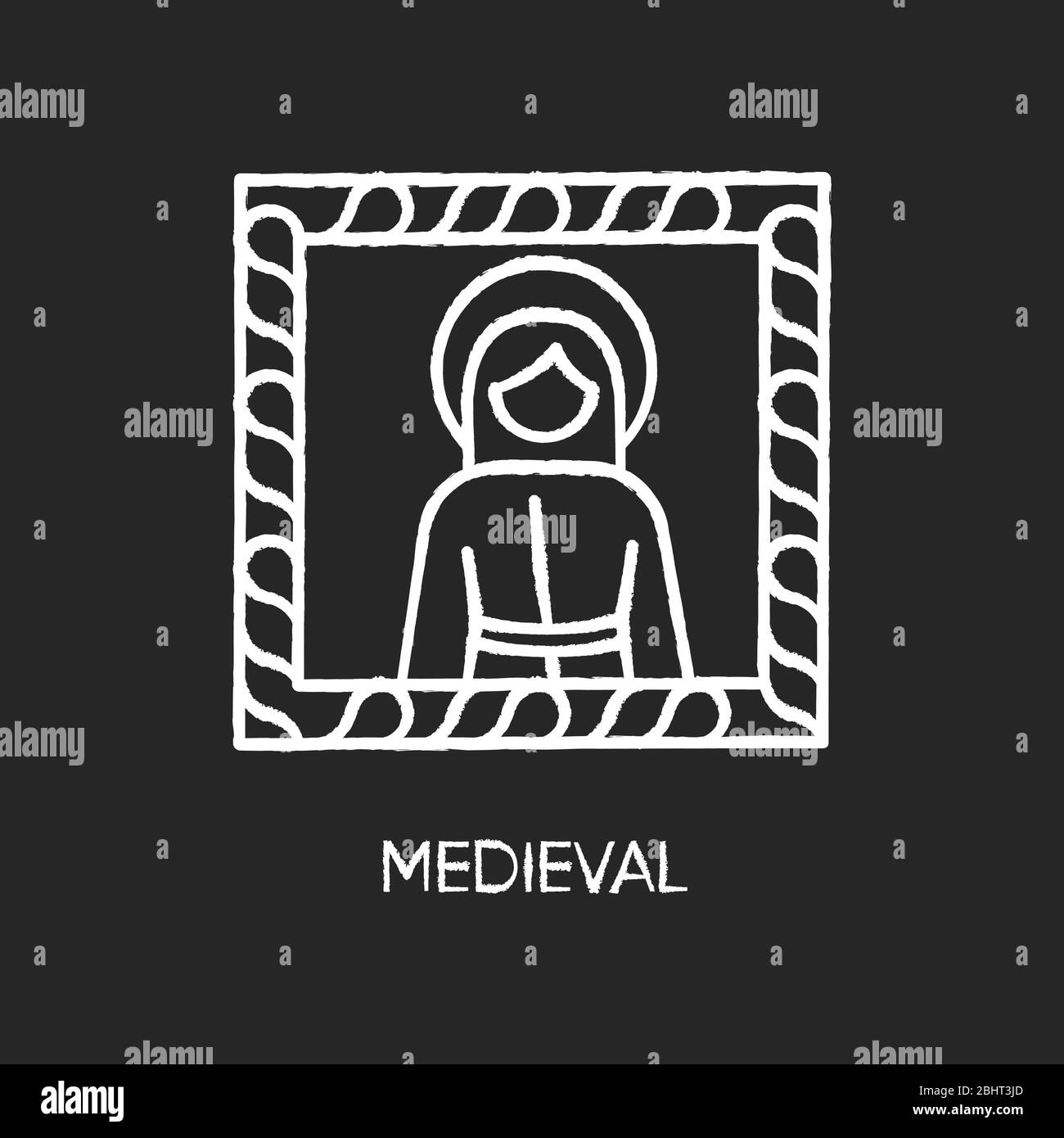Medieval iconography Stock Vector Images - Alamy