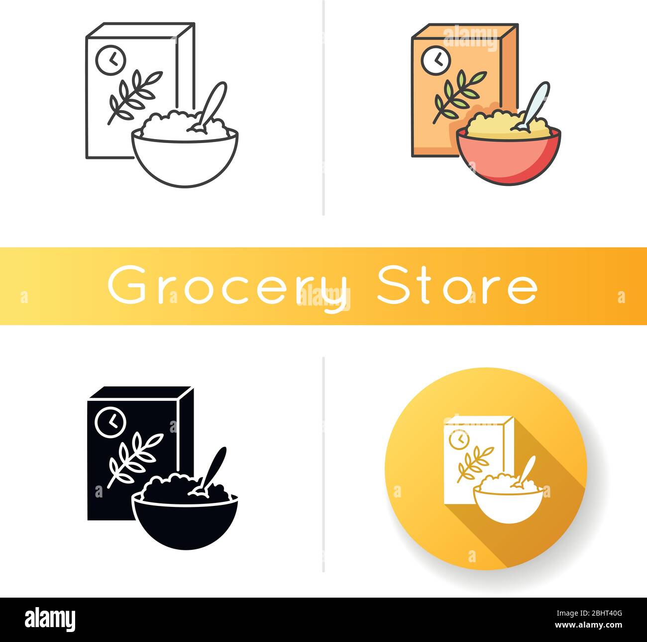 Breakfast and cereal icon Stock Vector Image & Art - Alamy