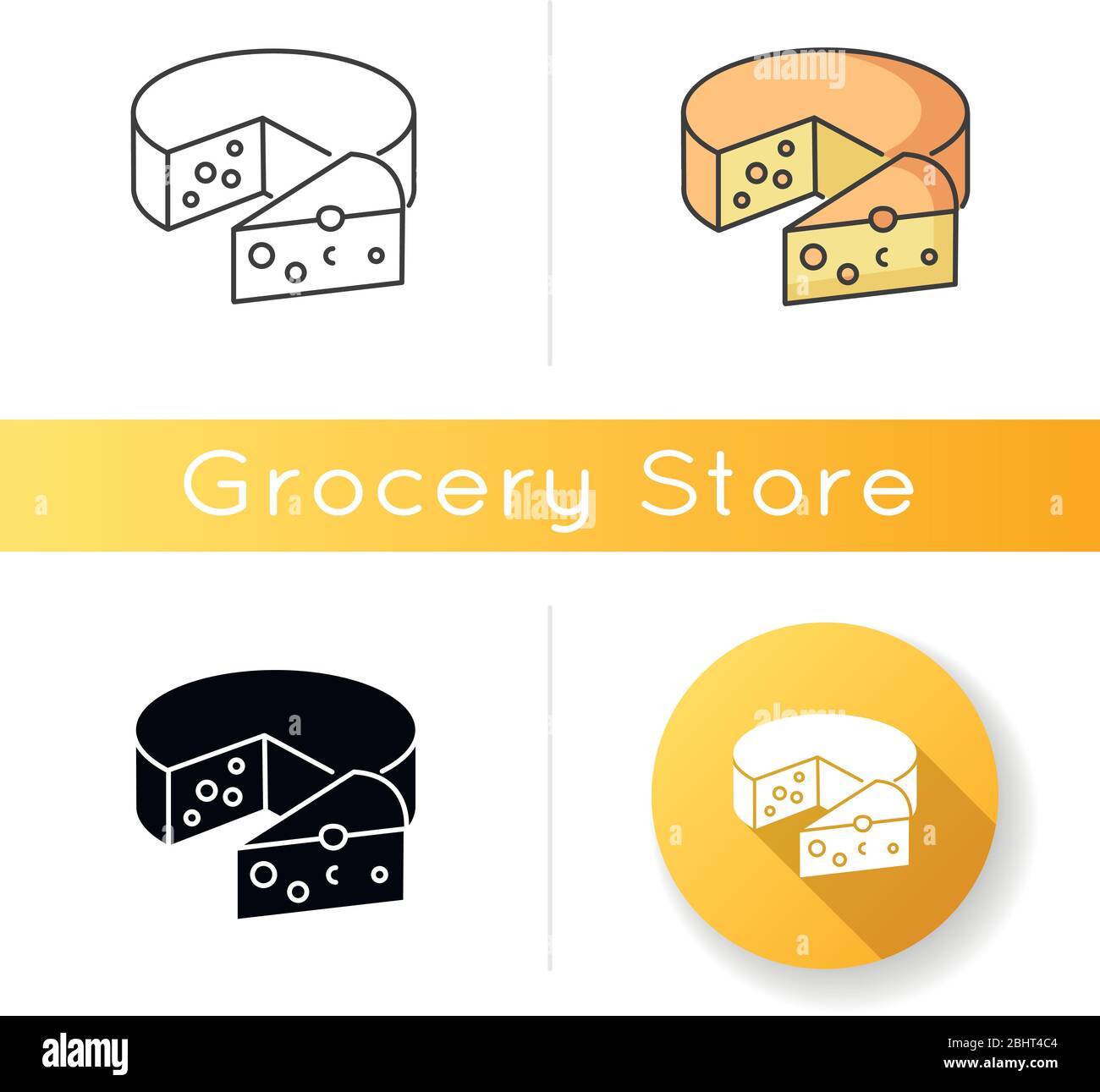 White cheese wheel symbol icon Stock Vector Images - Alamy