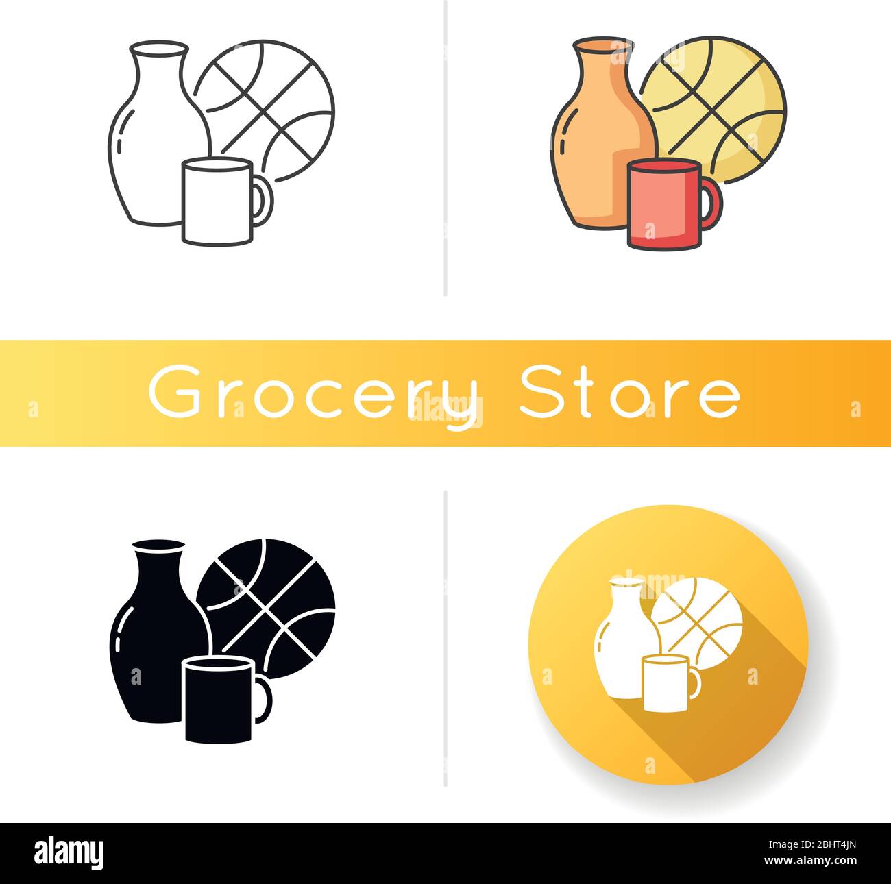 Grocery store item Stock Vector Images - Alamy