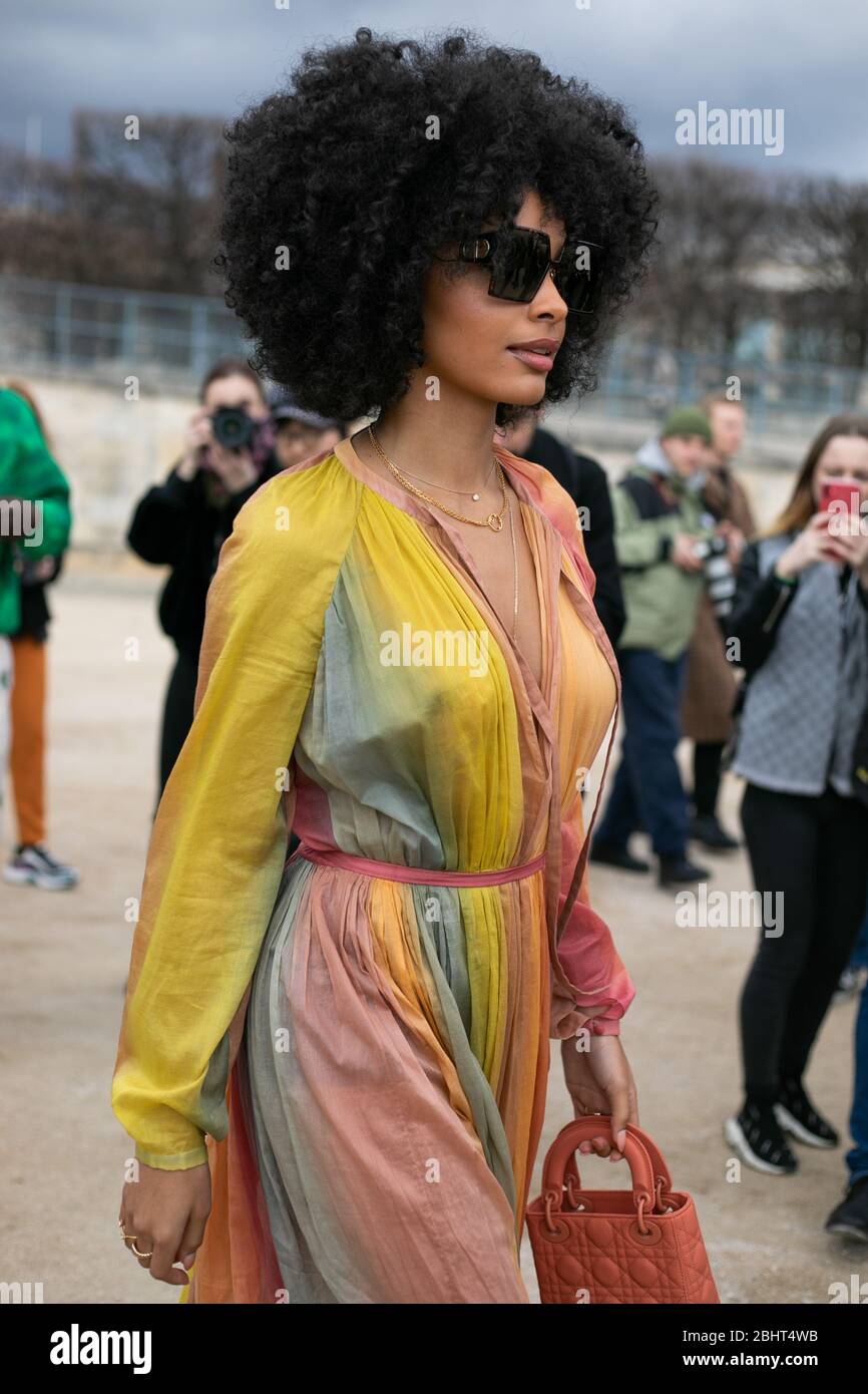 Sharon Alexie attending the Dior show during Paris Fashion Week Feb 25 ...