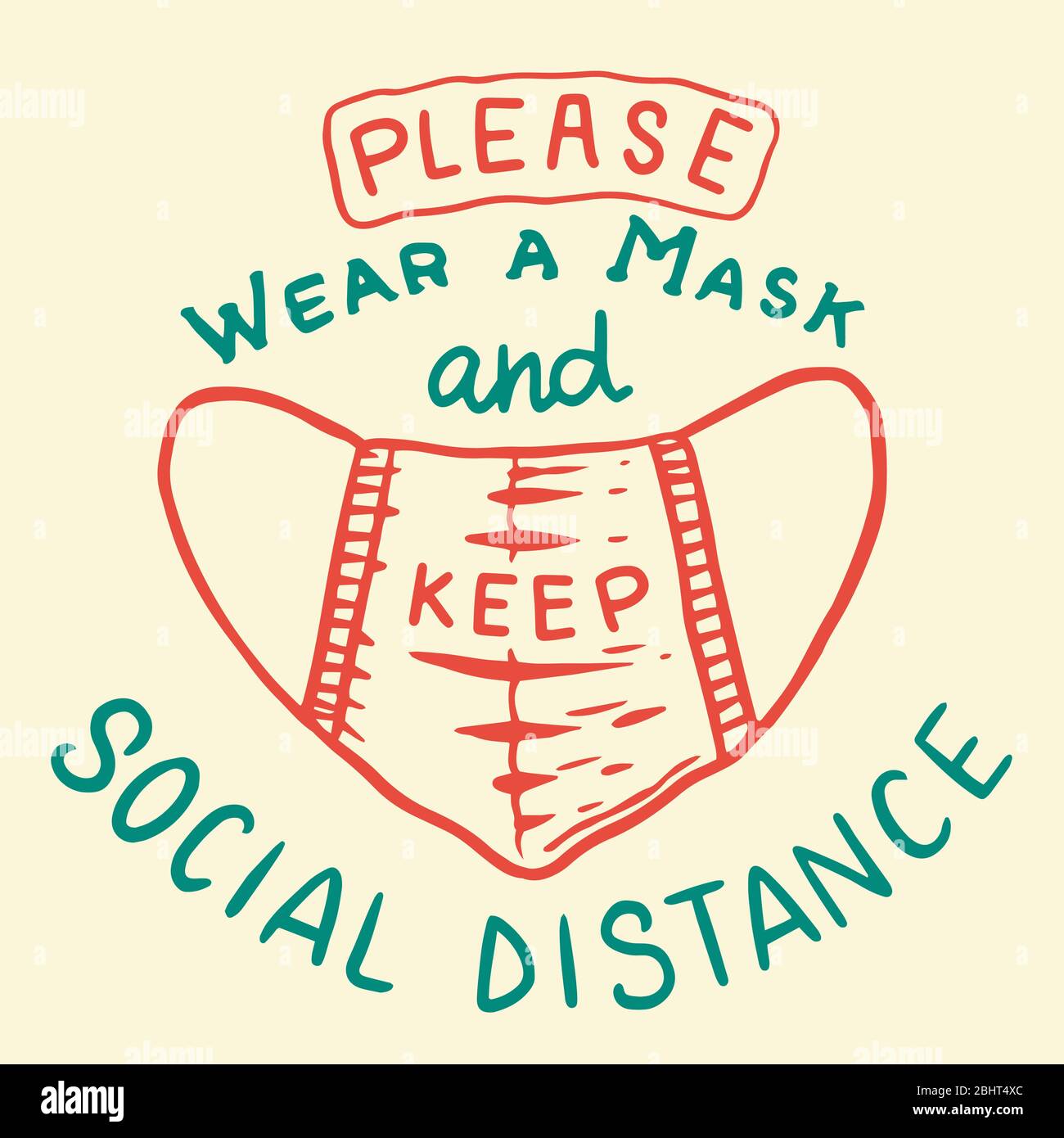 Coronavirus COVID-19 slogan. Keep Social Distance. Stay home ...