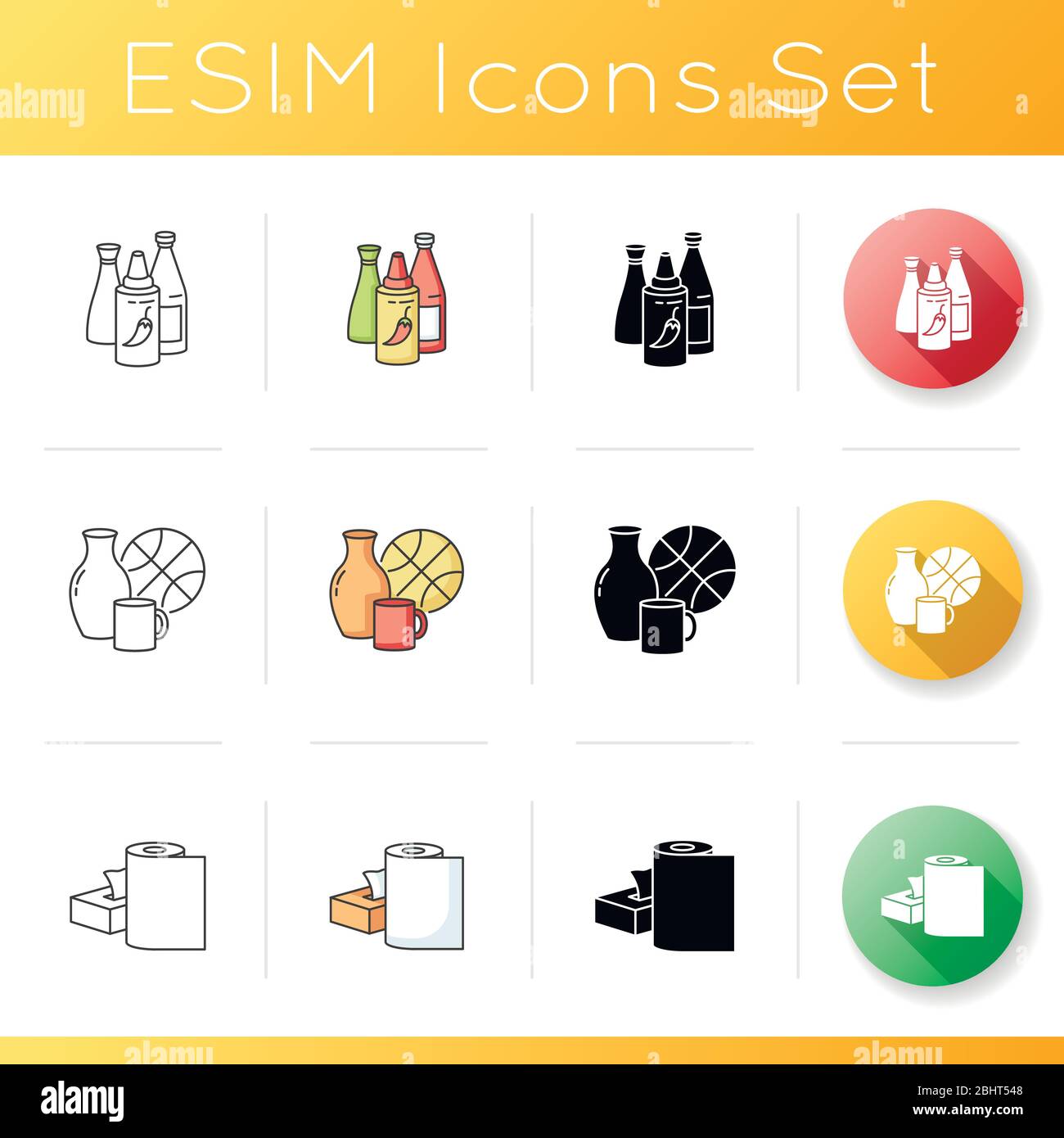 Retail products icons set Stock Vector Image & Art - Alamy