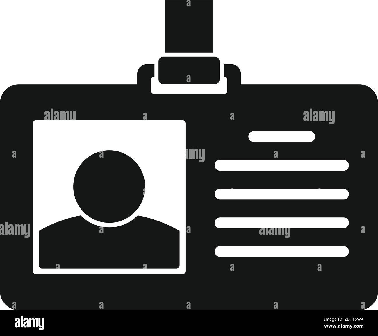 Authentication badge icon. Simple illustration of authentication badge ...