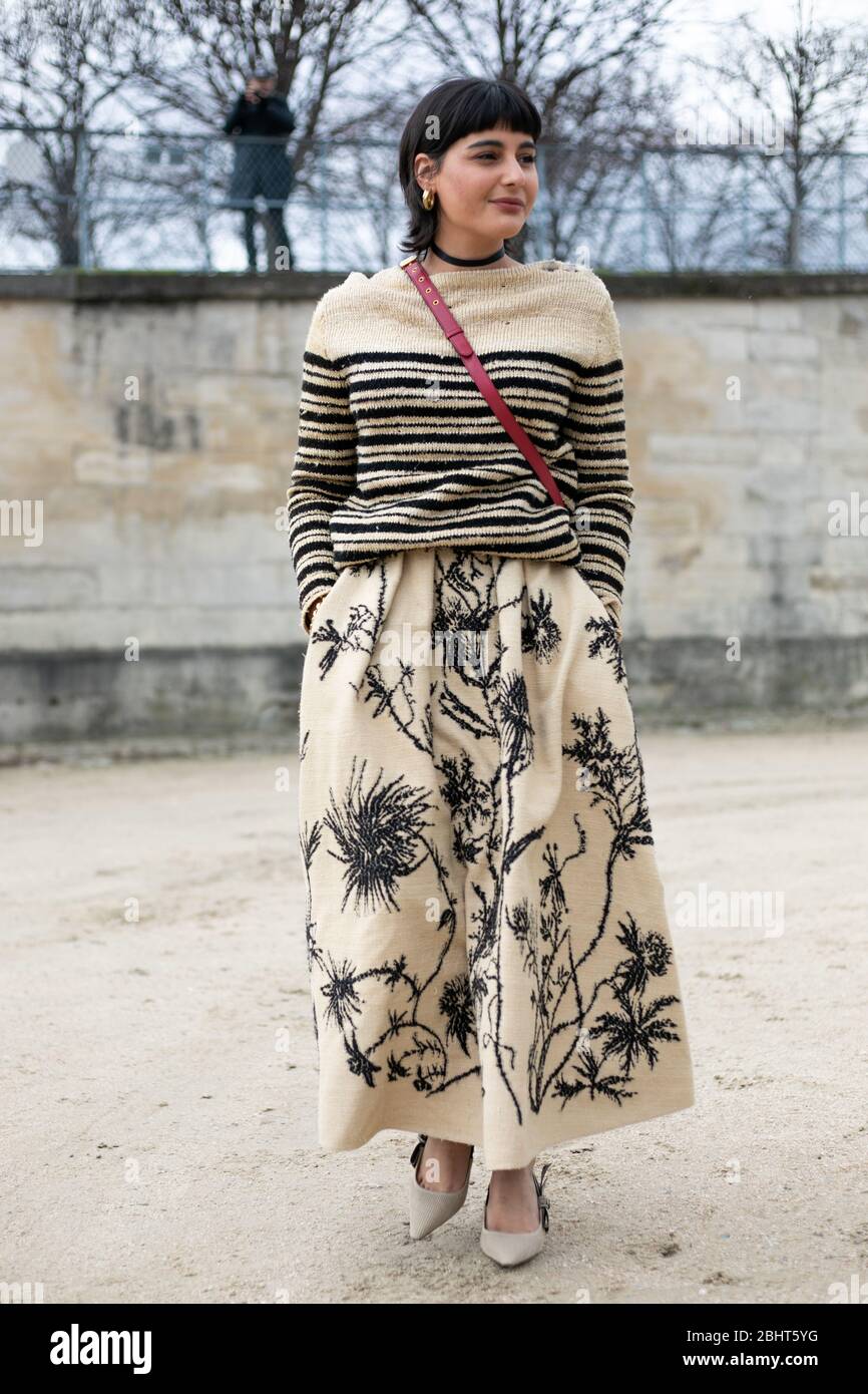 Maria Bernad ttending the Dior show during Paris Fashion Week Feb 25 ...