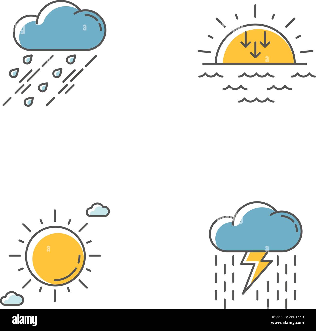 Rain rainy day daytime Stock Vector Images - Alamy