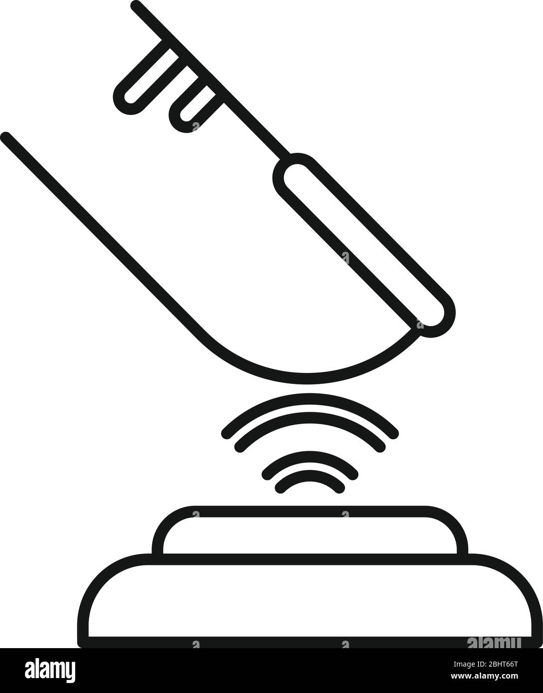 Finger Authentication Icon Outline Finger Authentication Vector Icon