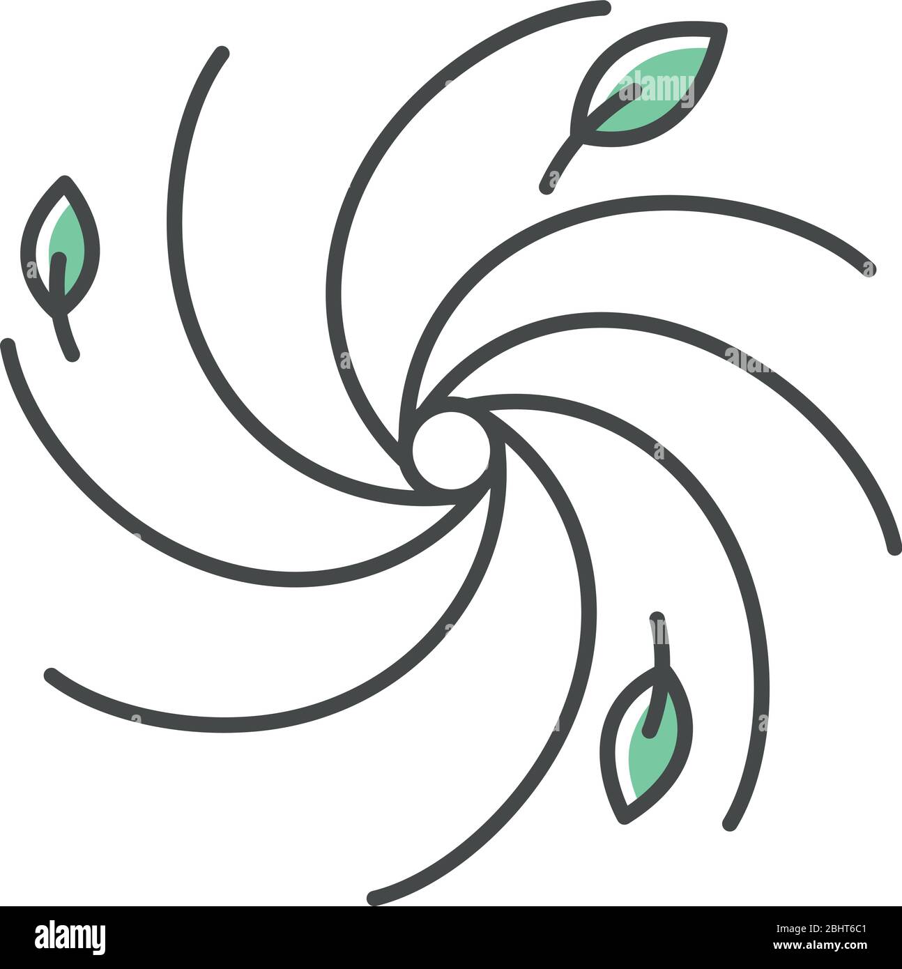 Hurricane RGB color icon Stock Vector Image & Art - Alamy