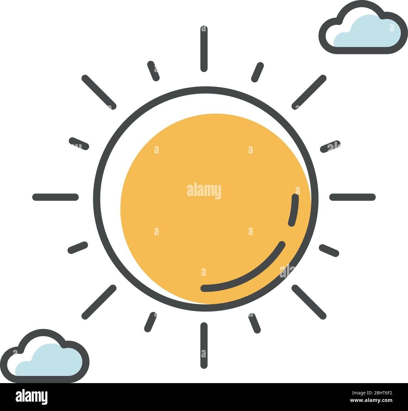 Partly clear sky Stock Vector Images - Alamy