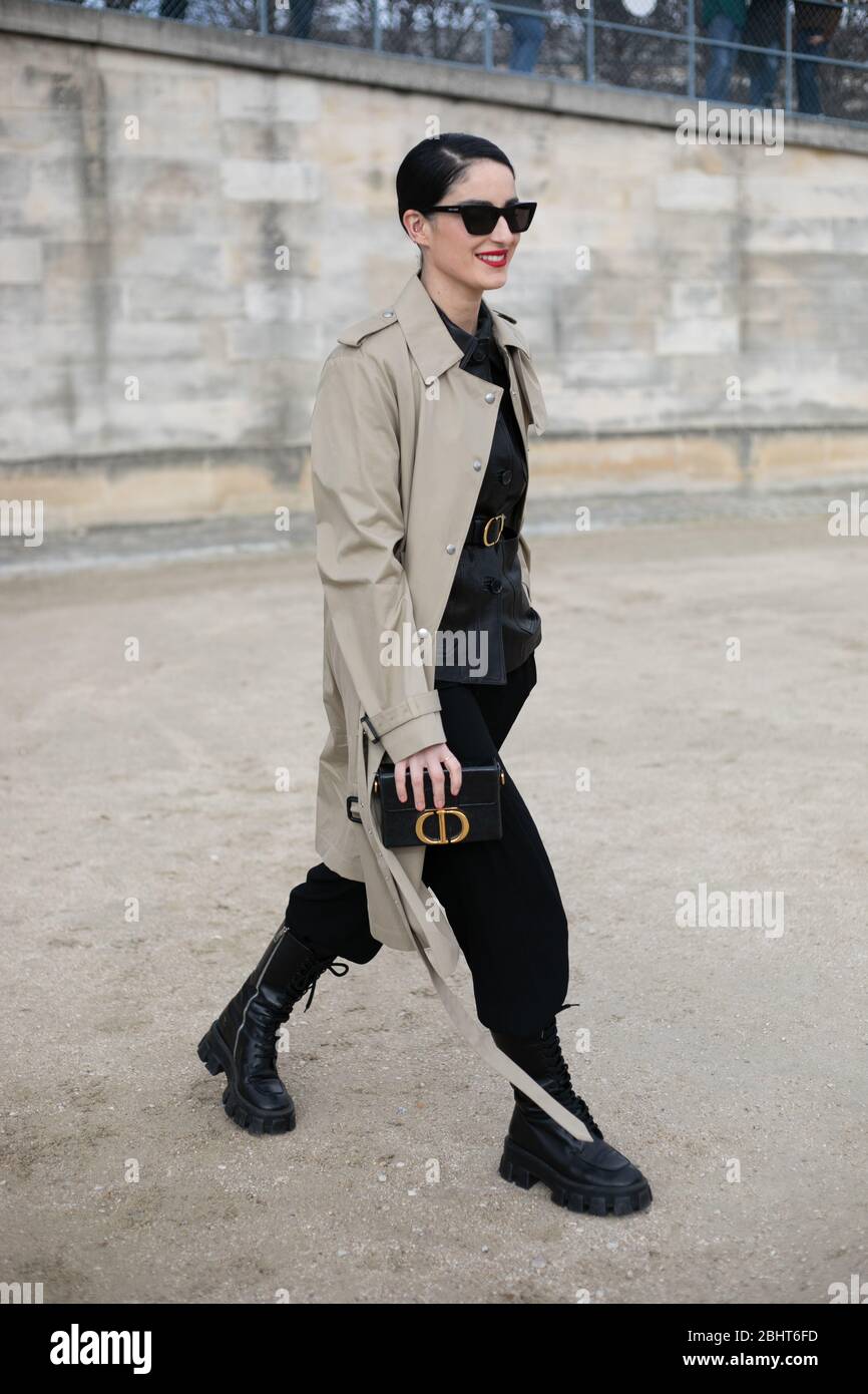 Fiona Zanetti attending the Dior show during Paris Fashion Week Feb 25 ...