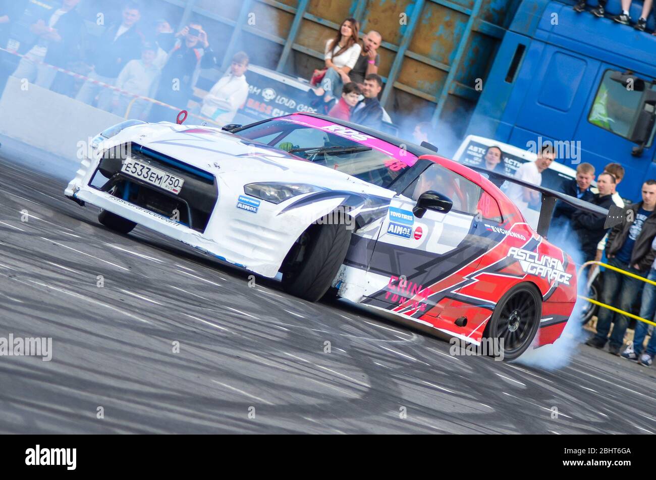 Car drifting extreme sport Stock Photo - Alamy