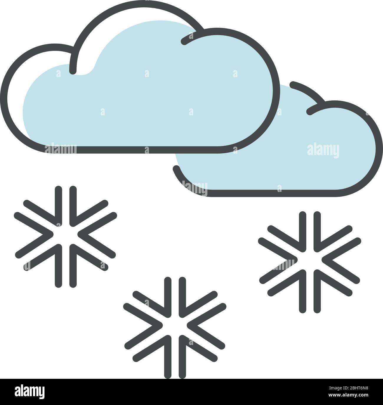 Blue sky scattered cloud Stock Vector Images - Alamy