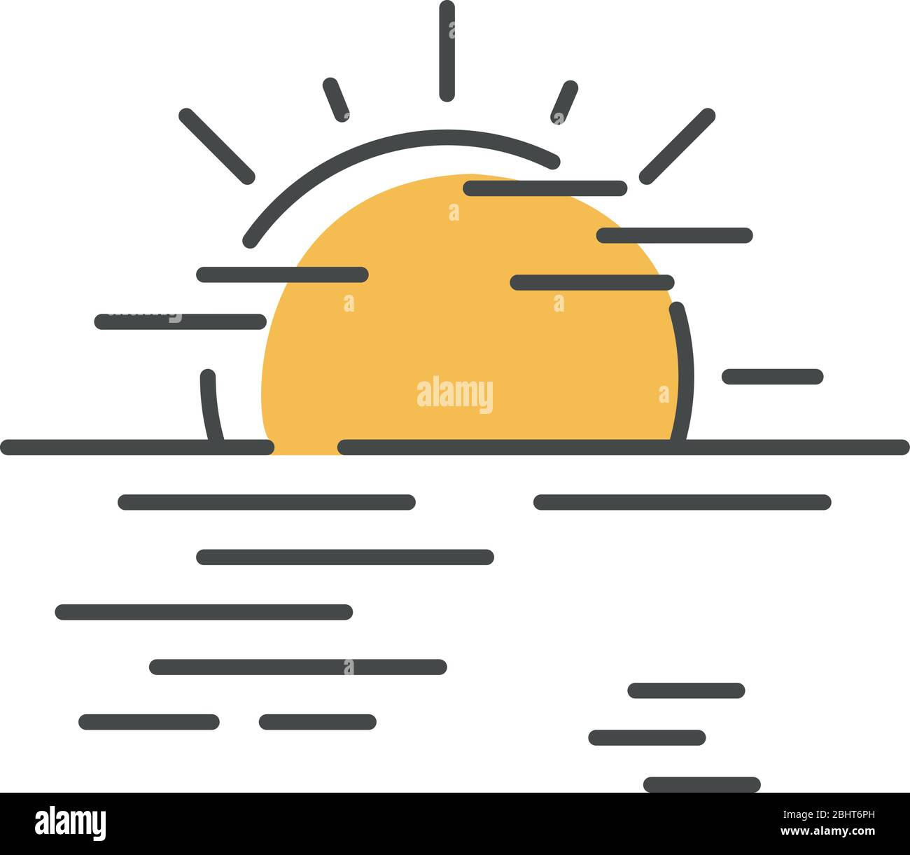 Mist sea Stock Vector Images - Alamy