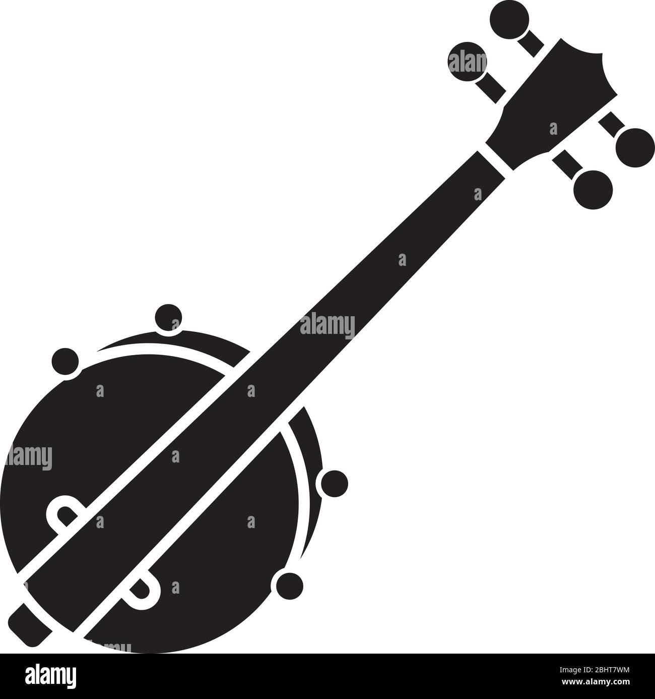 American banjo Black and White Stock Photos & Images - Alamy